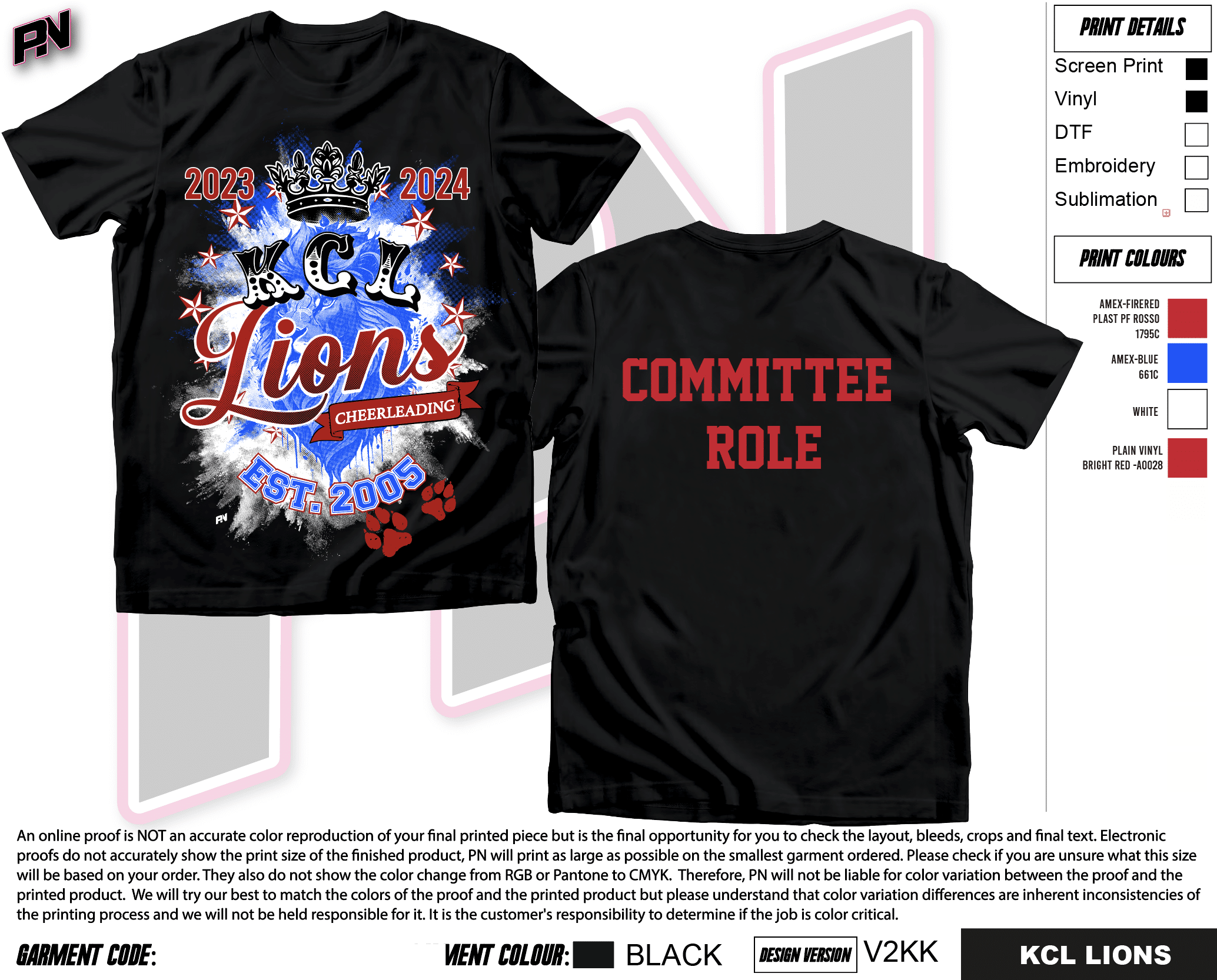 KCL T-shirts (SS031/SS030) - Power Nation