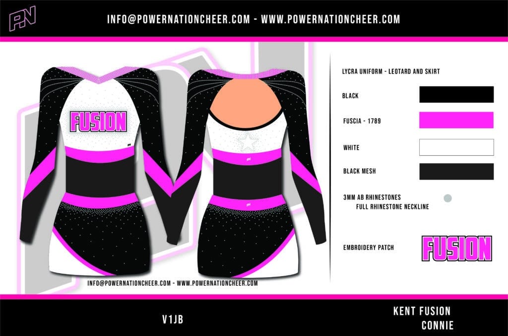Kent Fusion Cheer Uniforms - Power Nation